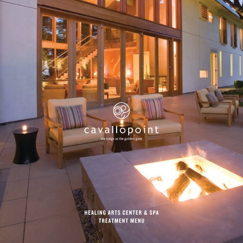 healing arts center & spa treatment menu - Cavallo Point