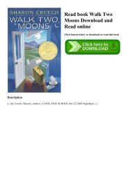 WALK TWO MOONS - CSIR