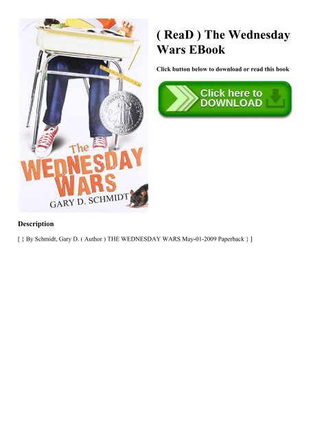 ( ReaD ) The Wednesday Wars EBook ( ReaD ) The Wednesday Wars EBook