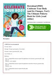 [Epub]$$ Celebrate Your Body (and Its Changes Too!) The Ultimate ...