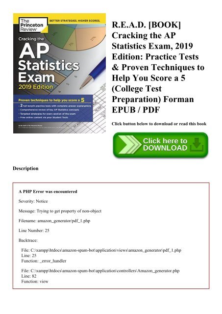 cracking the ap statistics exam pdf