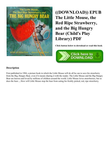 ((DOWNLOAD)) EPUB The Little Mouse the Red Ripe Strawberry and the Big ...