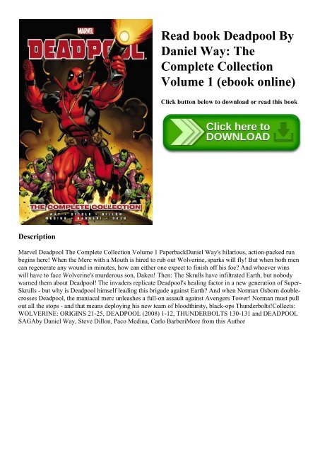 Read book Deadpool By Daniel Way The Complete Collection Volume 1 ...