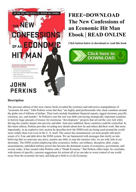 FREE~DOWNLOAD The New Confessions of an Economic Hit Man Ebook READ ONLINE