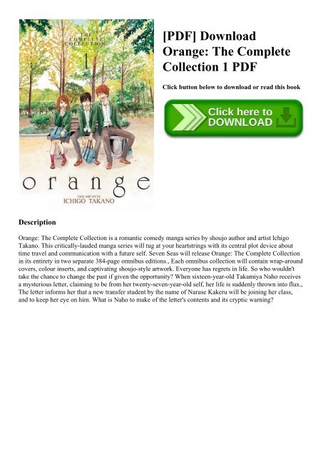[PDF] Download Orange The Complete Collection 1 PDF