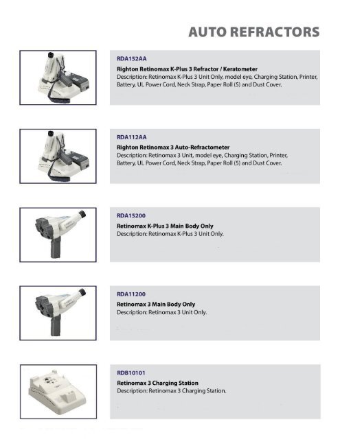 S4Optik Righton Retinomax 3 Autorefractor and K-Plus 3 Autorefractor ...