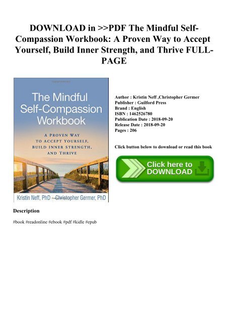 DOWNLOAD in PDF The Mindful Self-Compassion Workbook A Proven Way to ...