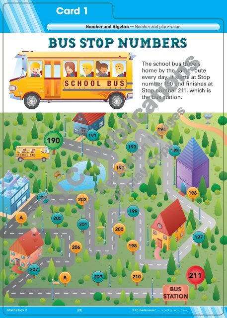 RIC-6937 The Maths Box Series - Year 2 - Sample cards