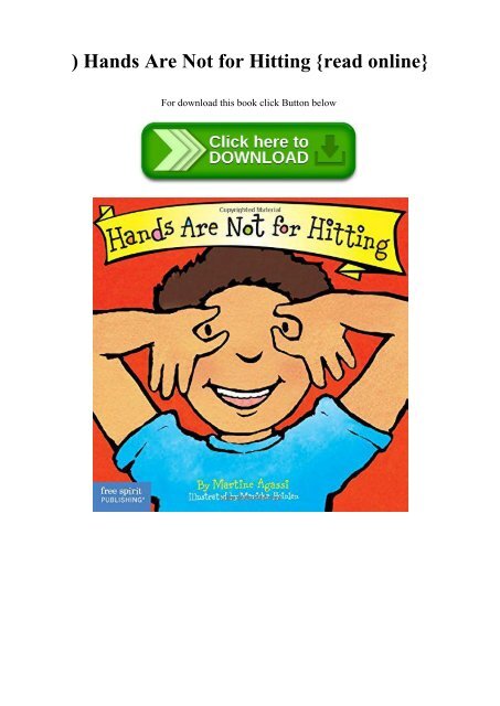 ^DOWNLOAD-PDF) Hands Are Not for Hitting {read online}