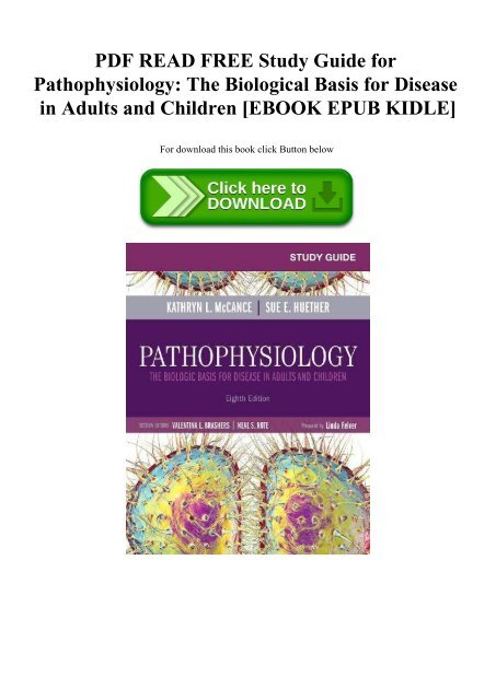 PDF READ FREE Study Guide for Pathophysiology The Biological Basis for ...