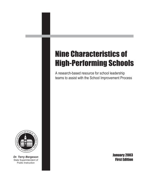 Nine Characteristics of High-Performing Schools - Association of ...