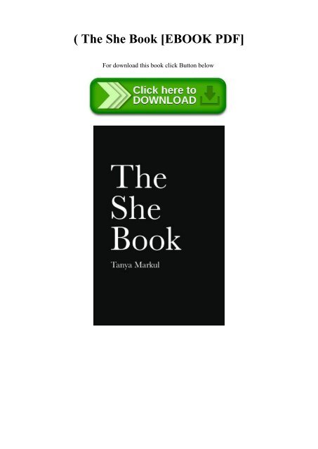 (B.O.O.K.$ The She Book [EBOOK PDF]