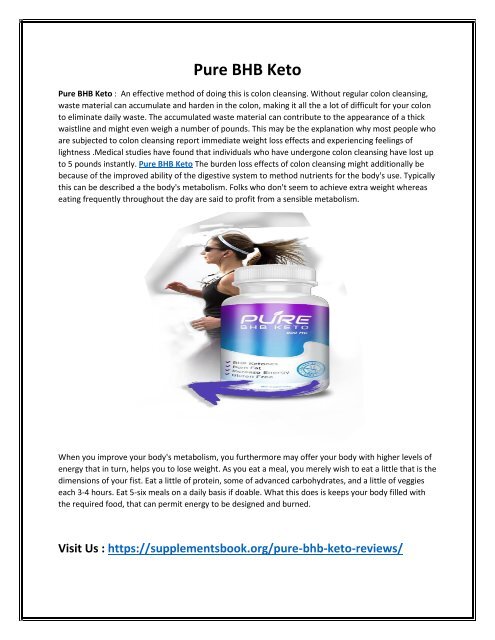 Pure BHB Keto : Get a slimm and Trim Body