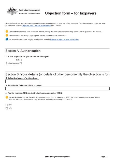 FORMS18128Objectionformfortaxpayers(1)
