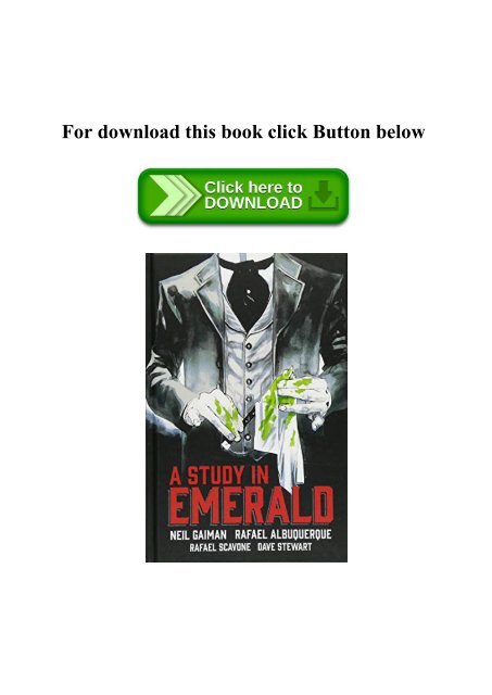 (READ)^ Neil Gaiman's A Study in Emerald DOWNLOAD @PDF