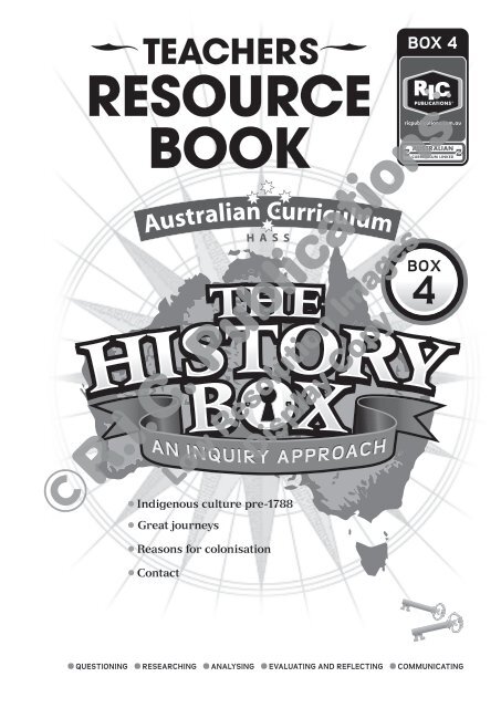 RIC-6188 The History box 4 - Teachers Resource Book
