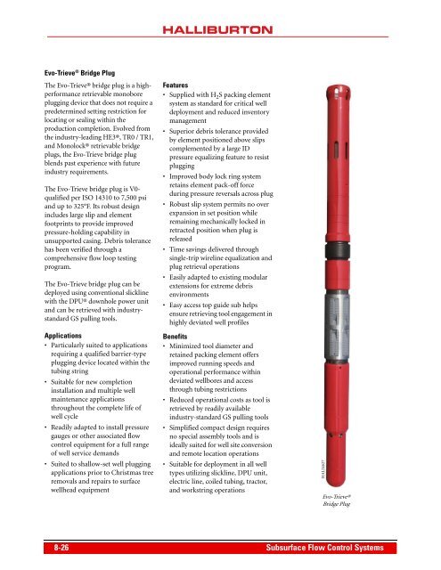 Evo-Trieve ® Bridge Plug