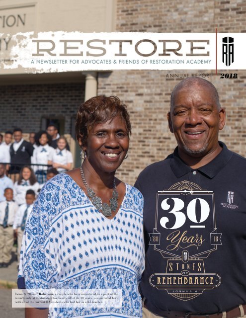 Restoration Academy's 2018 Annual Report