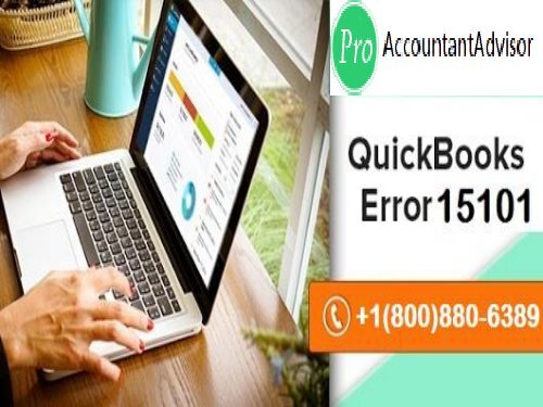 Solve QuickBooks Payroll Error Code 15101 Solve QuickBooks Payroll Error Code 15101