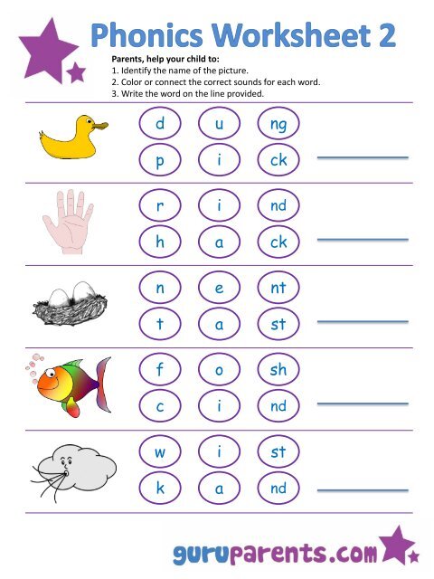 Phonics Worksheet
