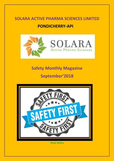Safety Magazine for the month of Sep2018