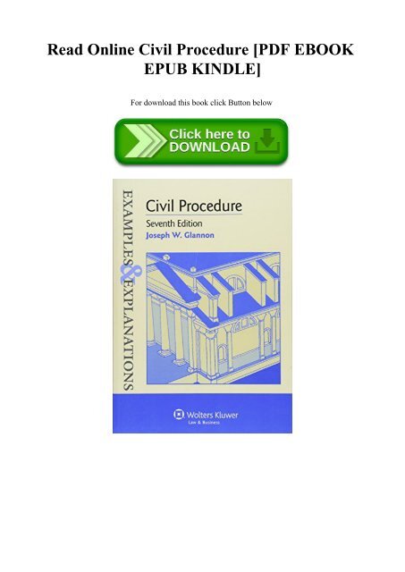 Read Online Civil Procedure [PDF EBOOK EPUB KINDLE]