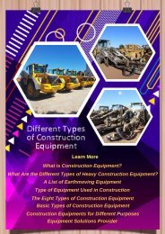 16 Types of Heavy Equipment Used in Construction