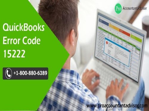 QuickBooks Error Code 15222 - Easy Troubleshooting Steps QuickBooks Error Code 15222 - Easy Troubleshooting Steps