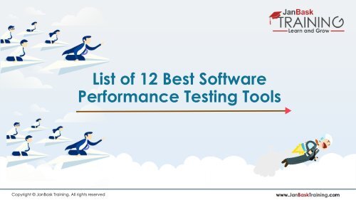 List of 12 Best Software Performance Testing Tools