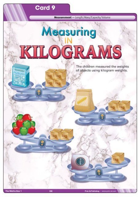 PR-6981UK Maths Box 1 Sample Card UK