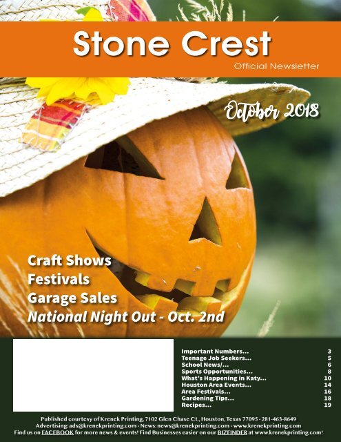 Stone Crest October 2018