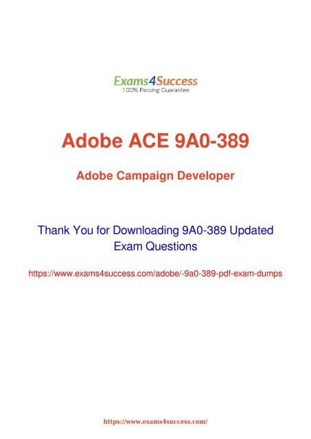 adobe campaign certification questions