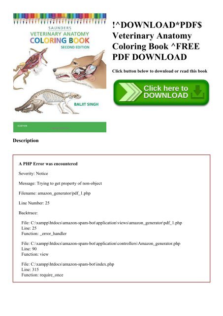 DOWNLOADPDF Veterinary Anatomy Coloring Book FREE PDF DOWNLOAD