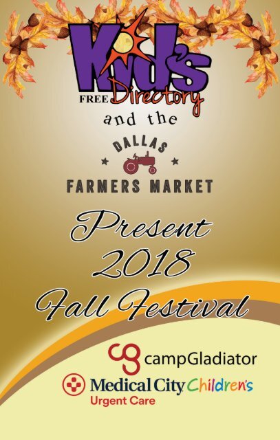 DFW Kid's Directory Fall Festival at the Dallas Farmers Market