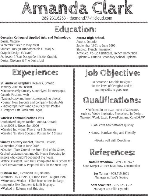 Amanda Clark Resume