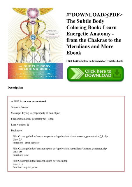 #DOWNLOAD@PDF The Subtle Body Coloring Book Learn Energetic Anatomy ...