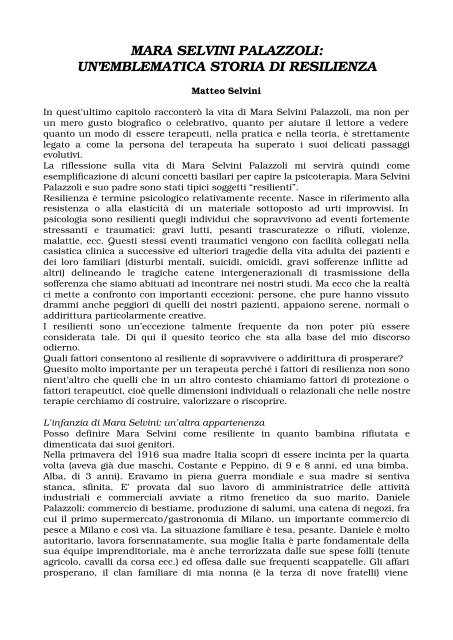 mara selvini palazzoli: un'emblematica storia di resilienza - Slow Mind