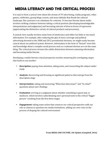 Critical-Media-Literacy Magazines