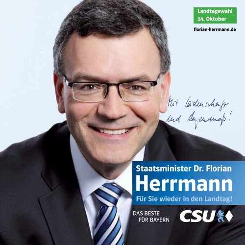 Wahlbroschüre Dr. Florian Herrmann