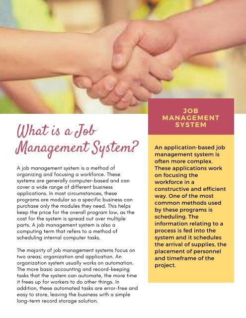 What is a Job Management System?