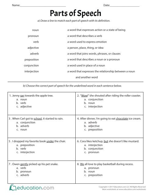 Doc Part Of Speech Grade 5 Doc Part Of Speech Grade 5