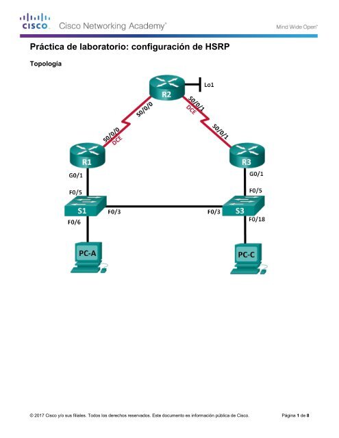 4.3.3.4 Lab - Configure HSRP