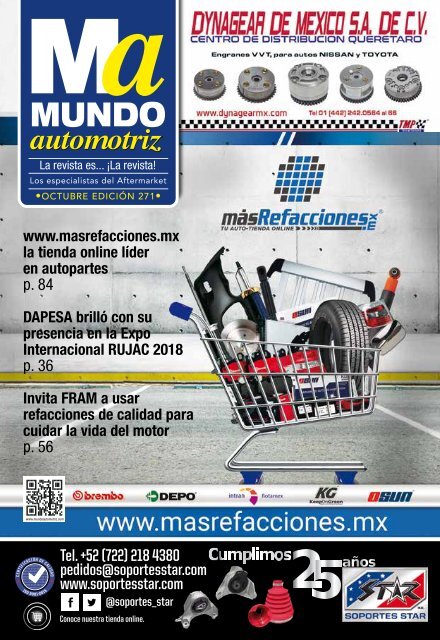REVISTA MUNDO AUTOMOTRIZ 271 OCTUBRE 2018