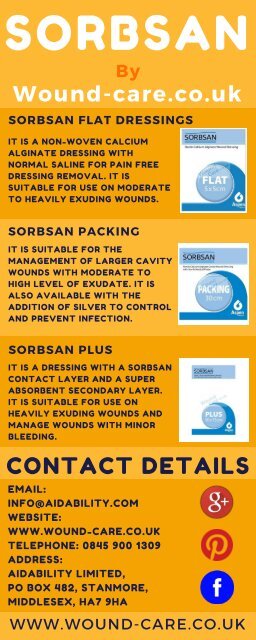 Sorbsan - A Range of Calcium Alginate Dressings