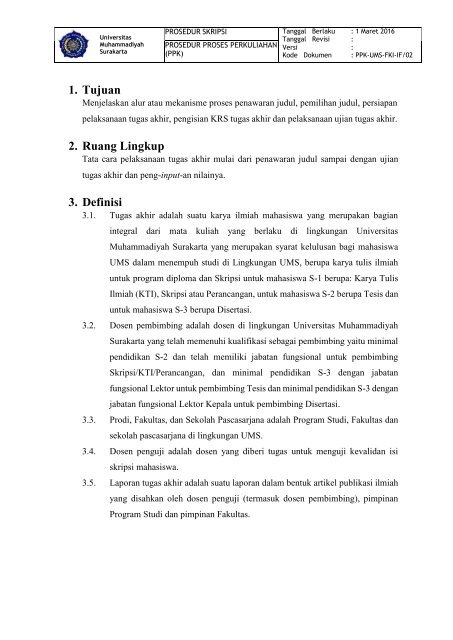 SOP Tugas Akhir Informatika 2018 SOP Tugas Akhir Informatika 2018