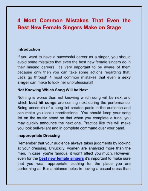 Rock Star Best Female Singer - Betty Moon