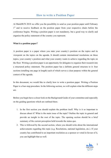 How-to-write-a-Position-Paper