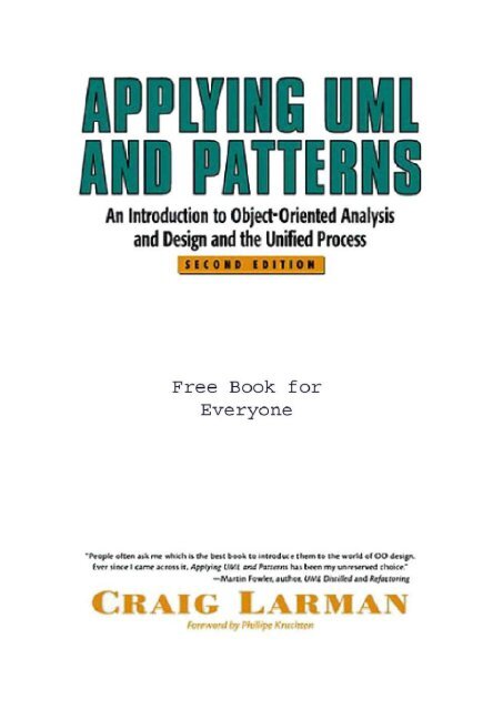 Applying UML and Patterns Applying UML and Patterns
