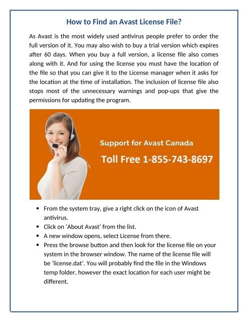 How to Find an Avast License File?