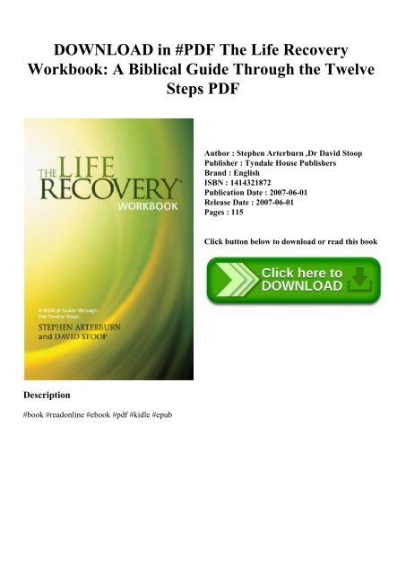 DOWNLOAD in #PDF The Life Recovery Workbook A Biblical Guide Through ...